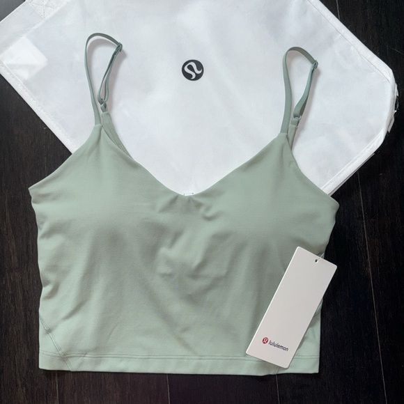 lululemon athletica | Tops | Lululemon Align Cropped Cami Tank In Palm ...